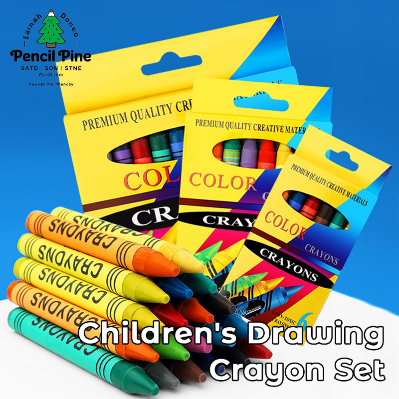 6/8/12/16/24pc Set Generic Crayon Crayons Set School Supplies Art ...