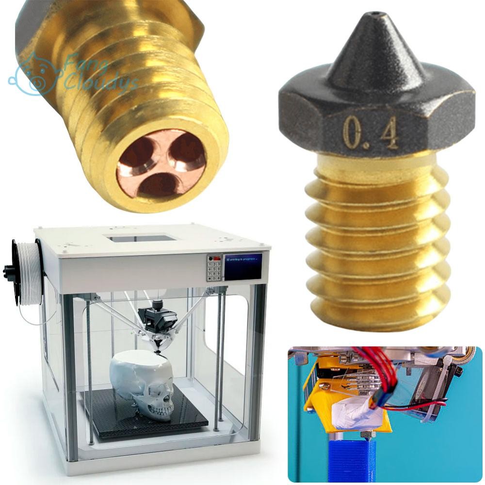 High Flow 3D Printer Nozzles 0.2/0.3/0.4/0.5/0.6/0.8mm for E3D V6 High ...