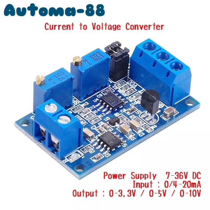 Md99 Current Current Converter Module 0-20 mA 4-20mA to 0-3.3V 5V 10V ...