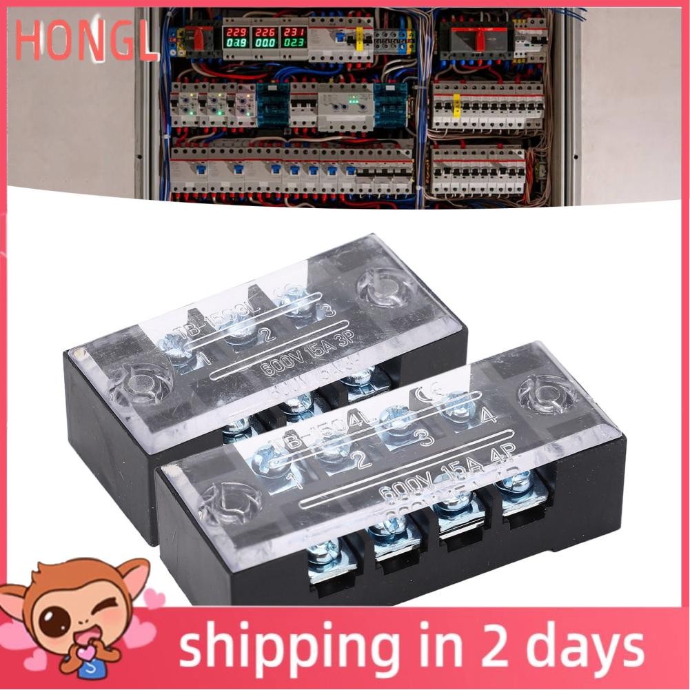 Honglai Terminal Block Dual Row High Current M3 Screw Wire Barrier with ...
