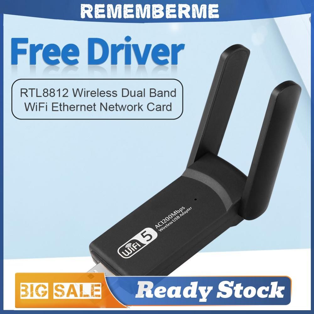 RTL8812 Wireless Dual Band WiFi Ethernet Network Card External Dual ...