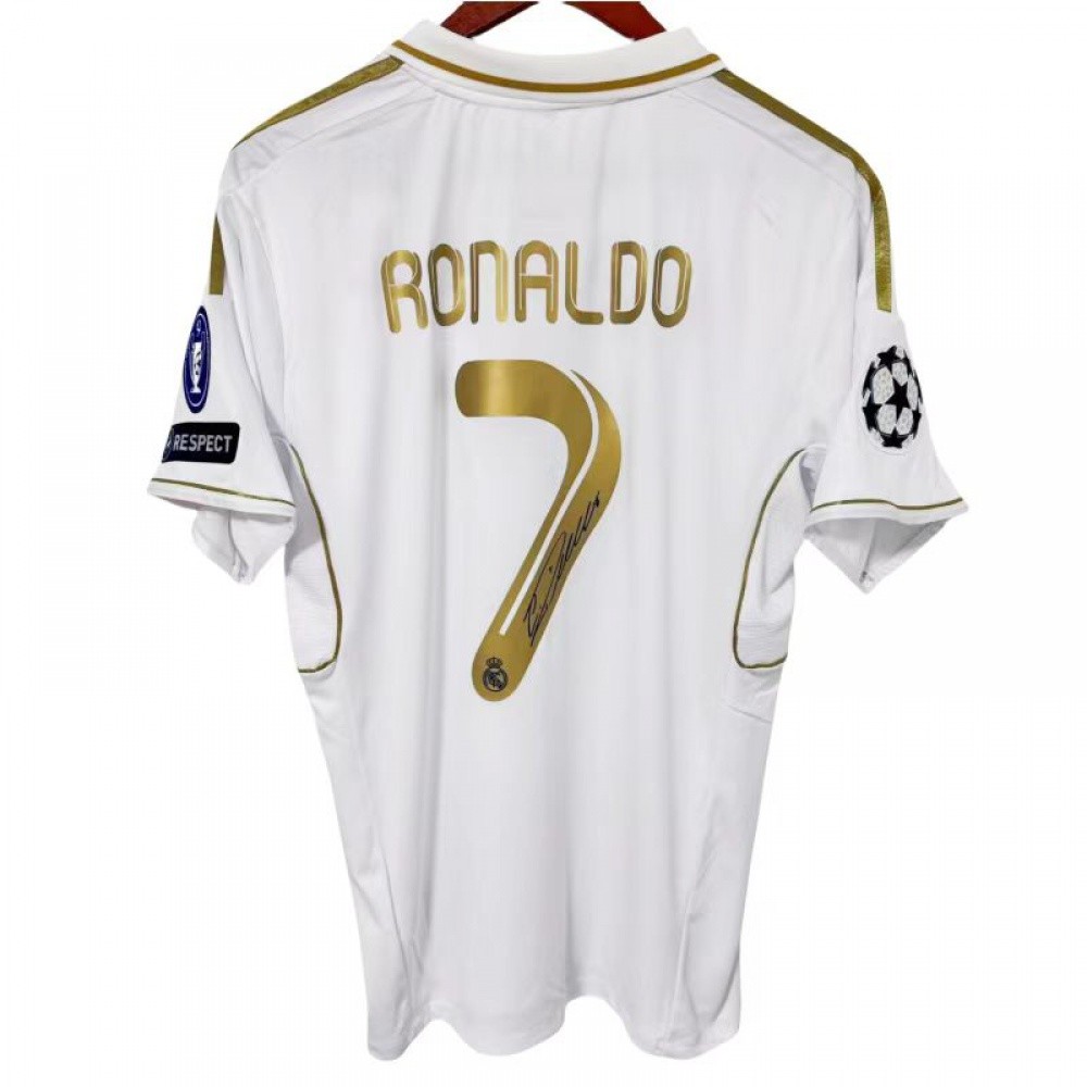 Golden border Retro Signature Jersey 1112 Real Madrid Ronaldo CR7 ...