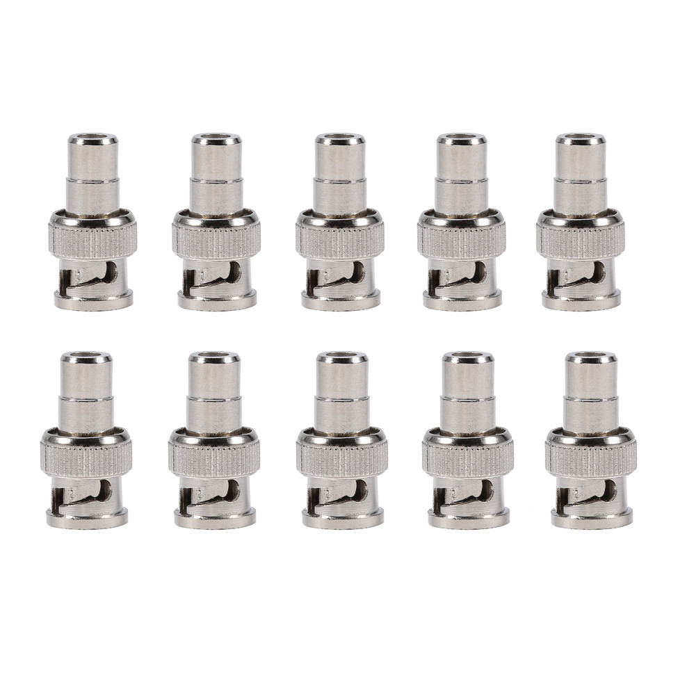 Haichao 10pcs BNC Male to AV RC A Female Connector Adaptor for CCTV ...