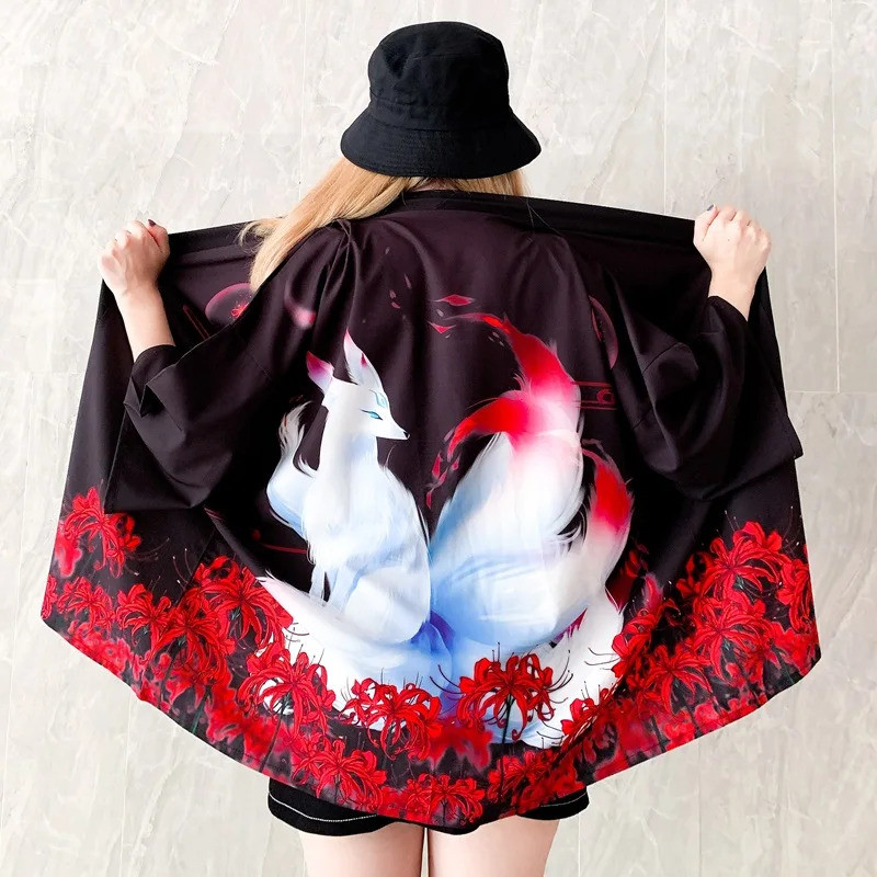 Japanese Traditional Kimono Yukata Women'S Japanese Streetwear Nine ...