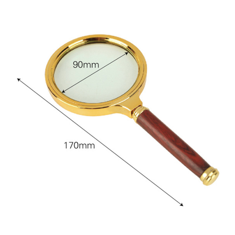 90mm 10X Magnifying Glass Magnifier Loupe Loop Reading Jewelry Classic ...
