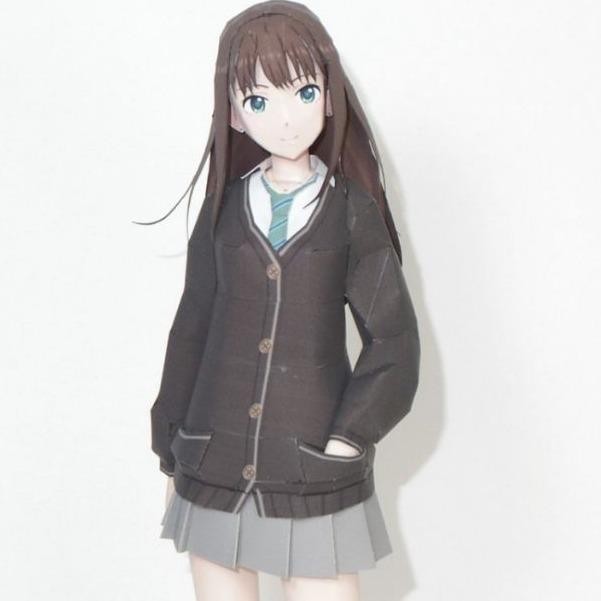 Anime girl paper model Rin Shibuya Figma [iDOLM@STER/Princess Connect ...