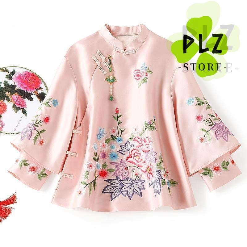 Cheongsam 2025 CNY Clothes New year CNY qipao hanfu cheongsam top shirt ...