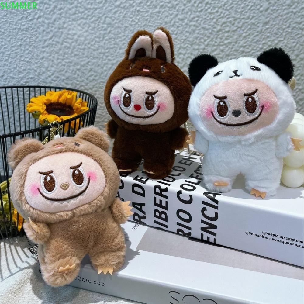 SUMMER Labubu Key Ring, PP Cotton Rabbit Cross Dressing Labubu Doll ...