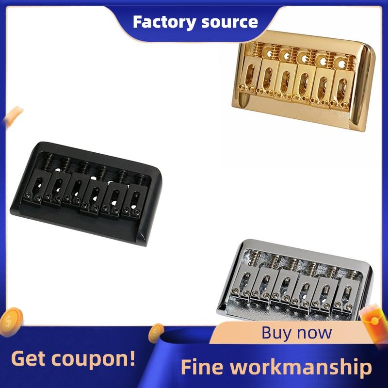Non-Tremolo Electric Guitar Hardtail Bridge Saddle for 6 String Fender ...