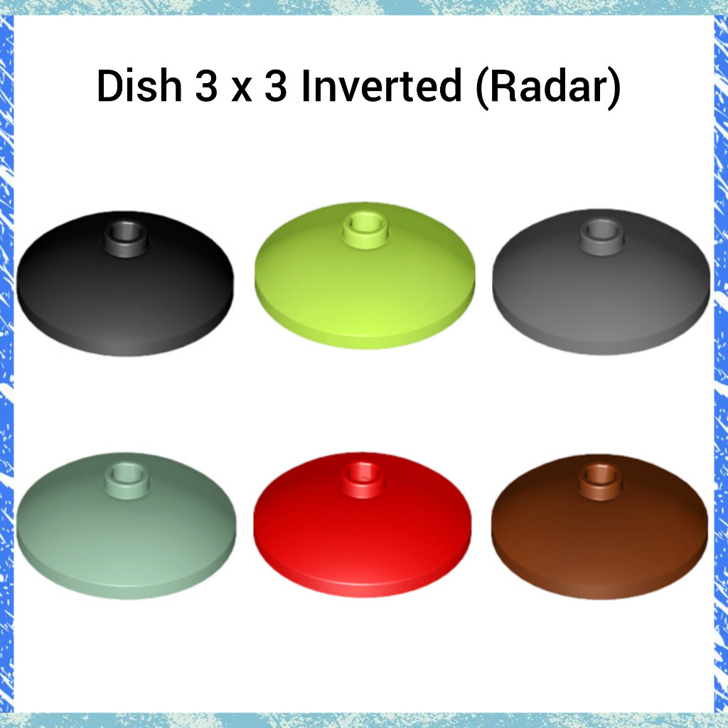 Dish 3x3 Inverted (Radar) (43898) Lego Part | Shopee Philippines