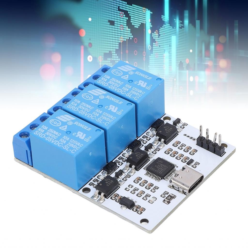 Iuxishop USB To Serial Relay Module Overcurrent Optocoupler Protections ...