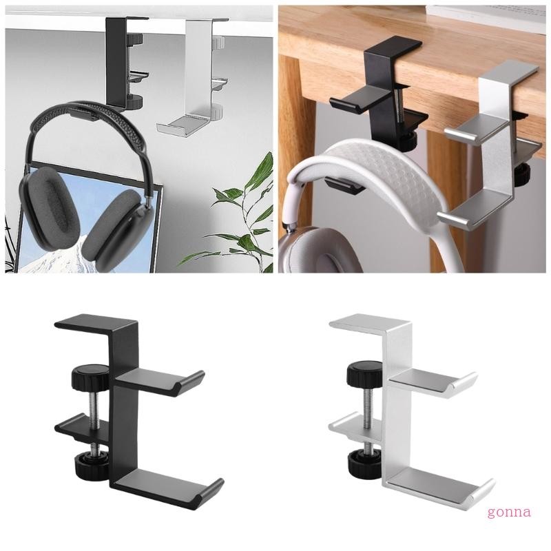 gonna Portable Headphone Stand Aluminum Alloy Organiser Rack 2-Layer ...