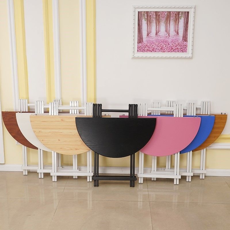 Foldable round Table Dining Table Household round Plastic Large round ...