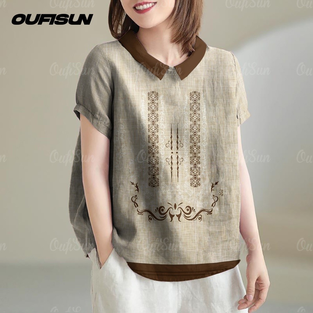 Asean Attire For Women 2025 Vintage Ethnic Style Round Neck Short ...