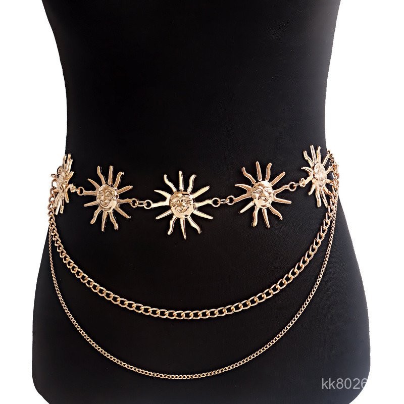 Alahas Ng Puso Statement Metal Pendant Waist Chain Women's Accessories ...