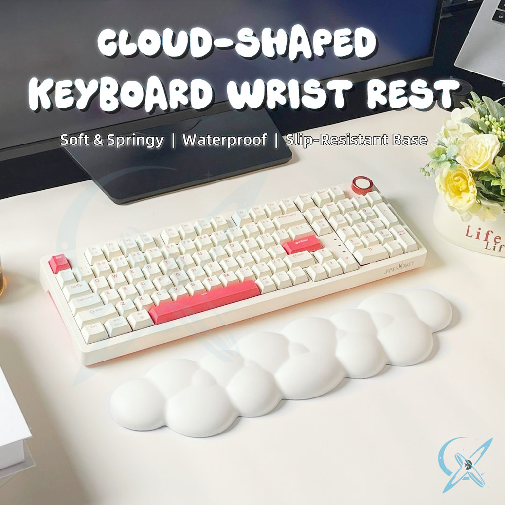 [Fast Shipping]Cloud Keyboard Support Wrist Rest Leather Non-Slip ...
