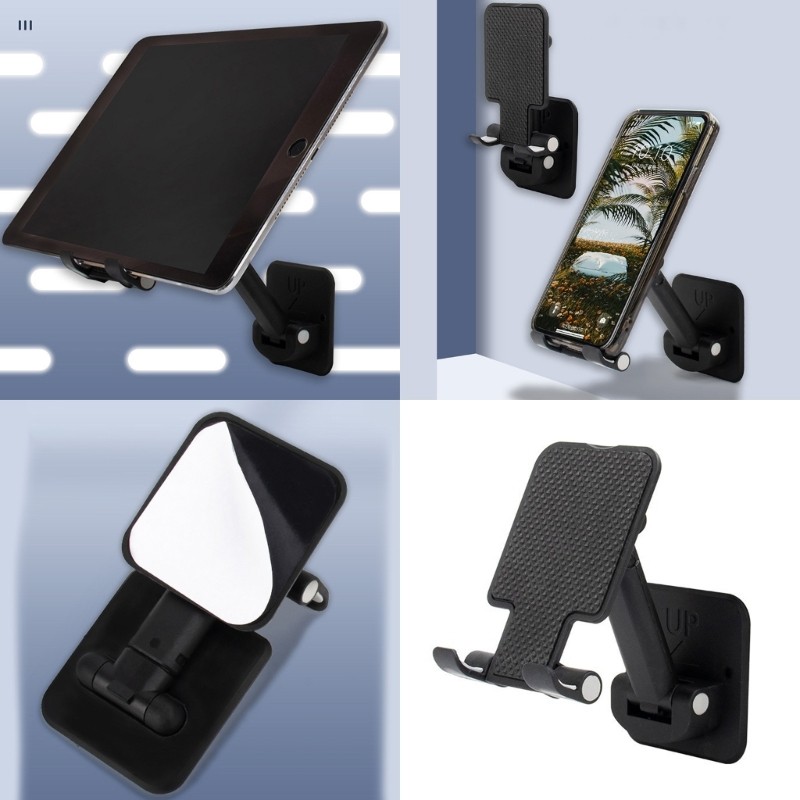 HIK Phone Stand Wall Mounted Foldable Stand ABS for Effortless ...