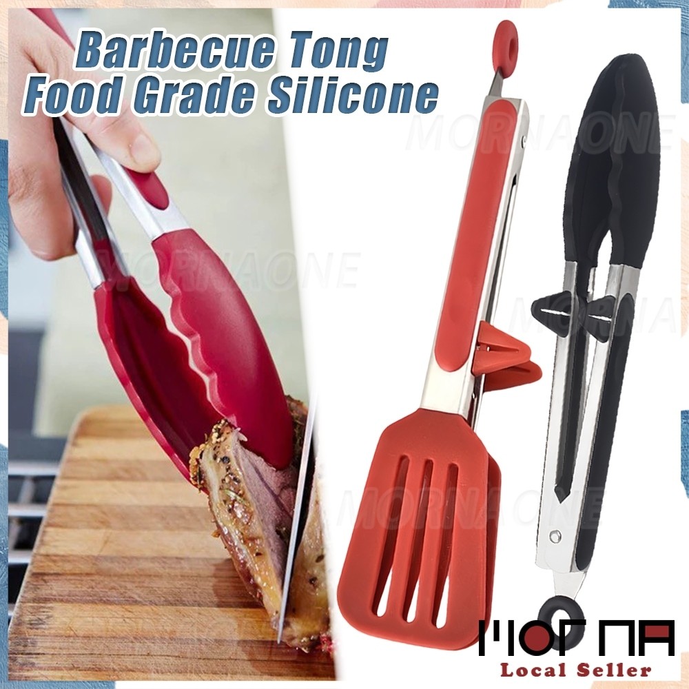 9/12in High Temperature Barbecue Food Clip Silicon Tong Food Grabbing ...