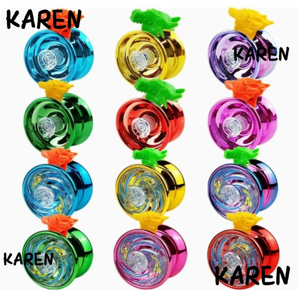 KAREN Magic Yoyo Ball, Aluminum Alloy Beginner Responsive Luminous Yo ...