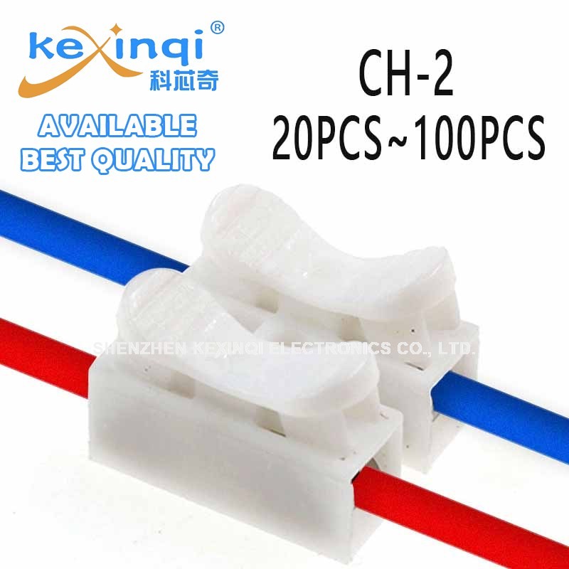 (20-50pcs) CH-2 CH-3 Spring Wire Quick Connectors Electrical Crimp ...