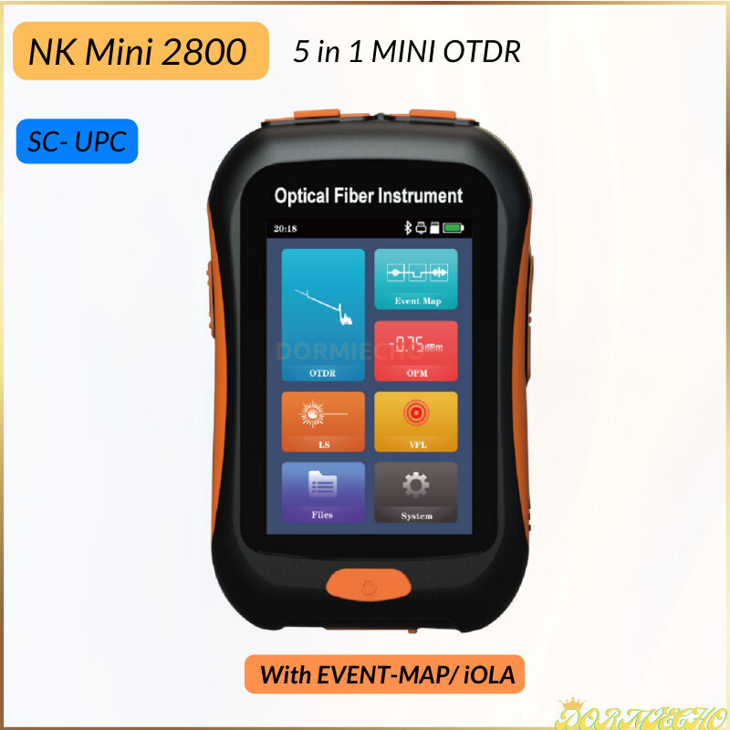 Mini OTDR Active Fiber NK2800 Fiber Optic 1550nm with VFL OLS OPM Event ...