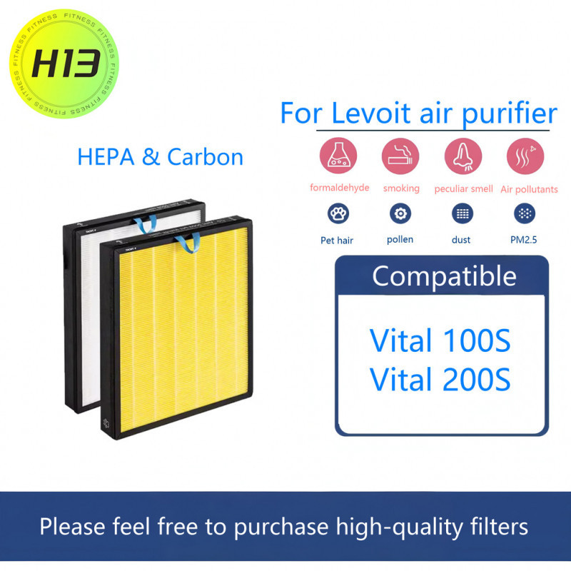 Levoit Vital 100S 200S air filter HEPA and carbon 2-in-1 H13 | Shopee ...