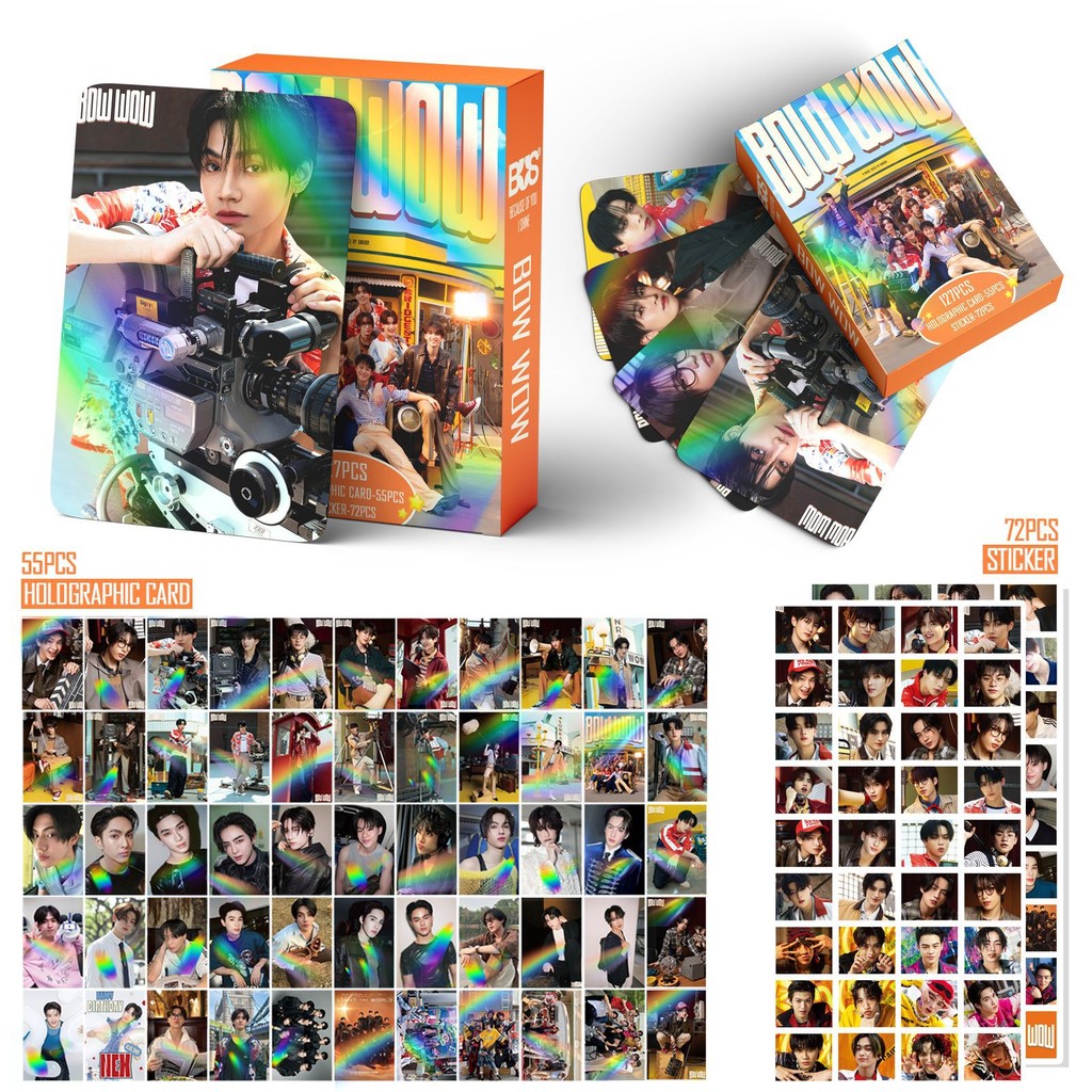 45-132pcs BUS BOW WOW Photocards No-status Status Laser Hologram Lomo ...
