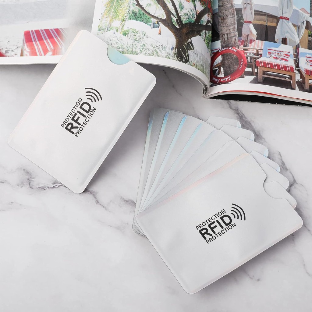 10Pcs RFID Card Holder Blocking Sleeves Waterproof Credit Card Sleeves ...