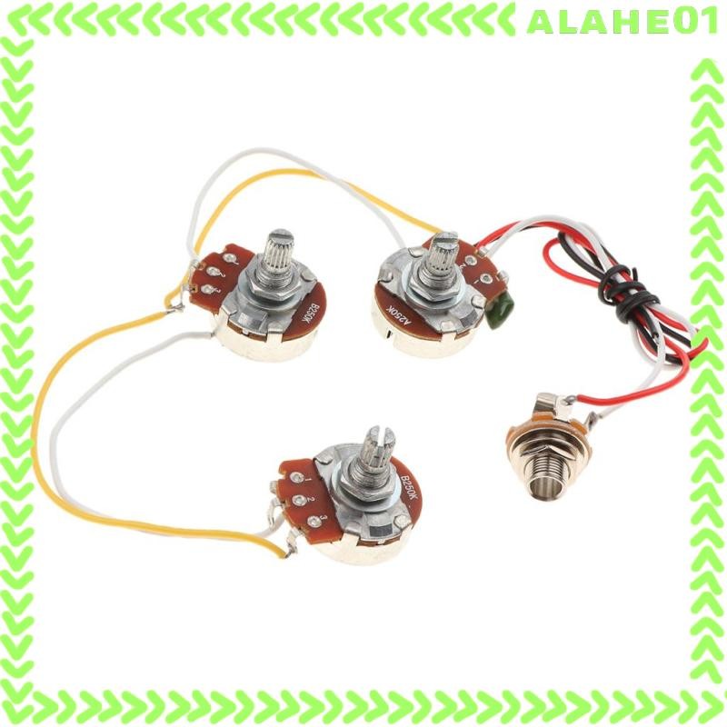 [Alahe] Bass Circuit Wiring Harness B250K A250K for Jazz Bass ...