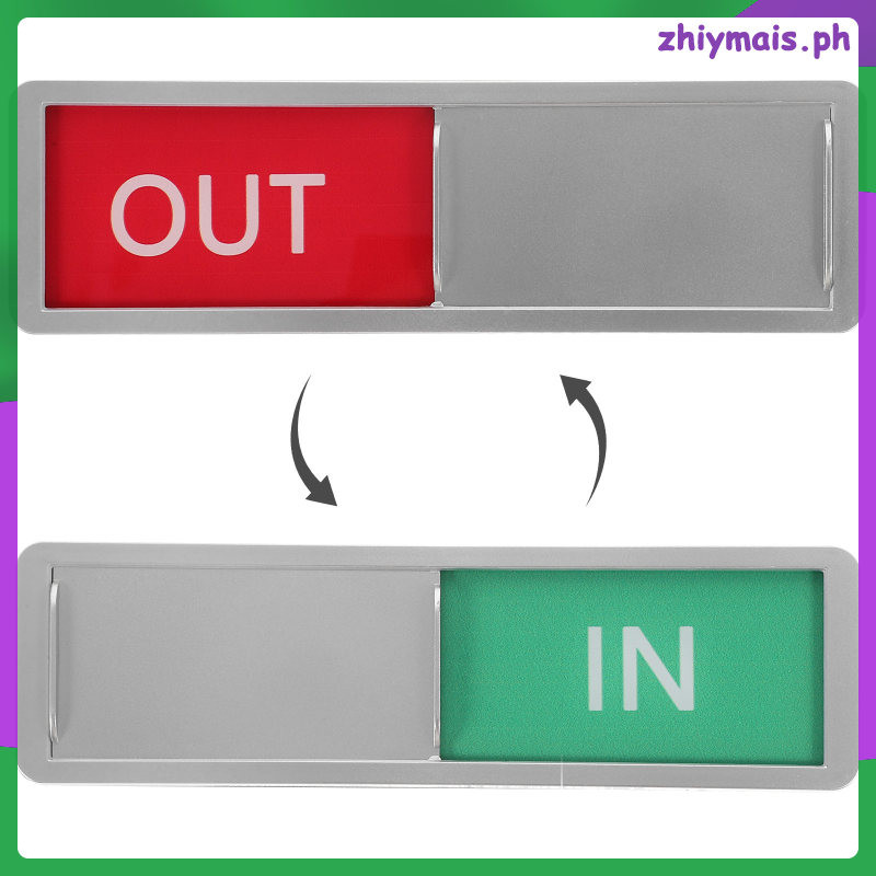 Office Signage Signs Occupied Slide Door Indicator for Out Slider Open ...