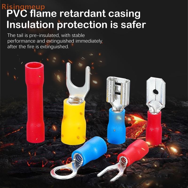 [Risingmeup] Female Crimp Terminal Insulated Spade Wire Connector ...