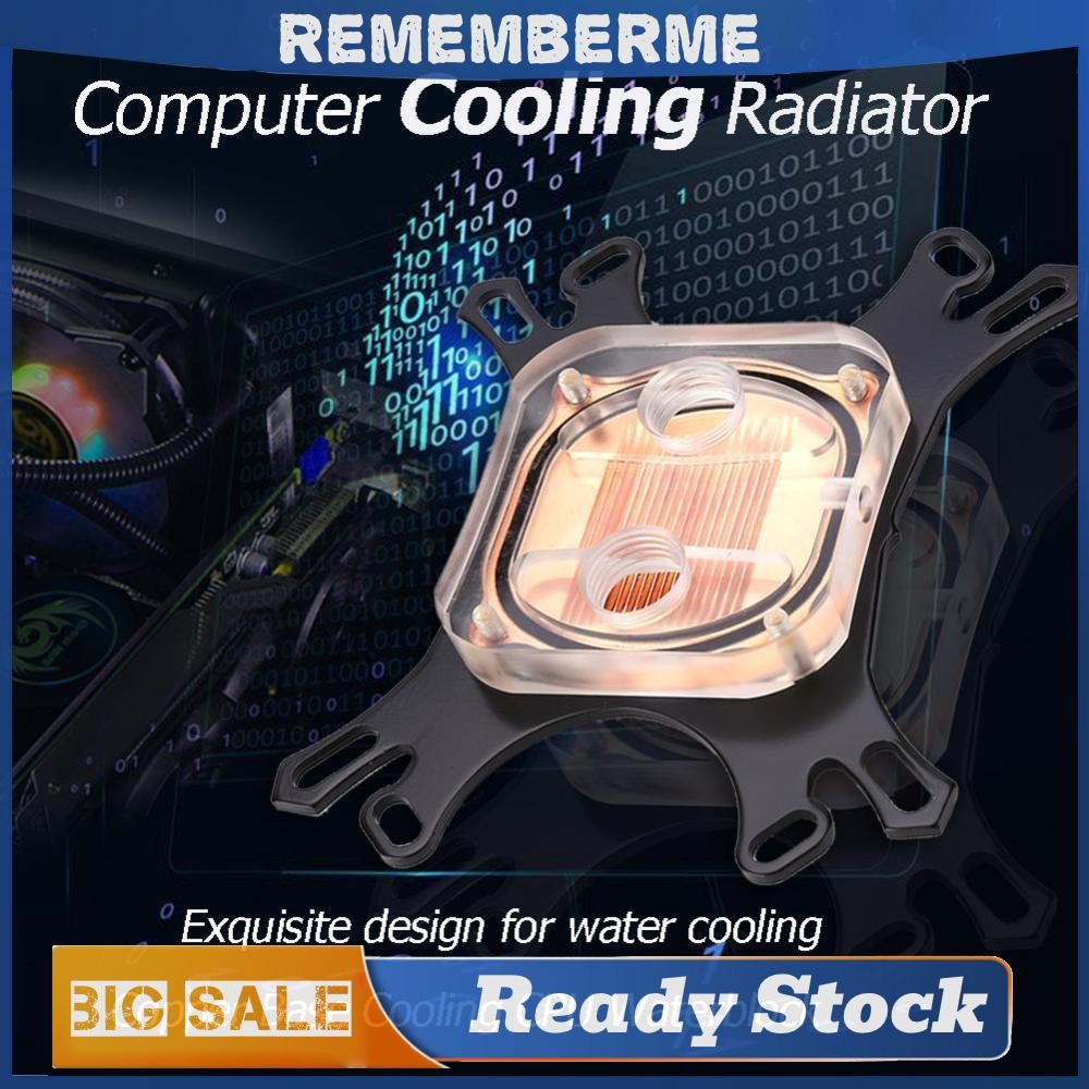 CPU Water Block Water Cooler Computer Cooling Radiator for Intel AMD ...