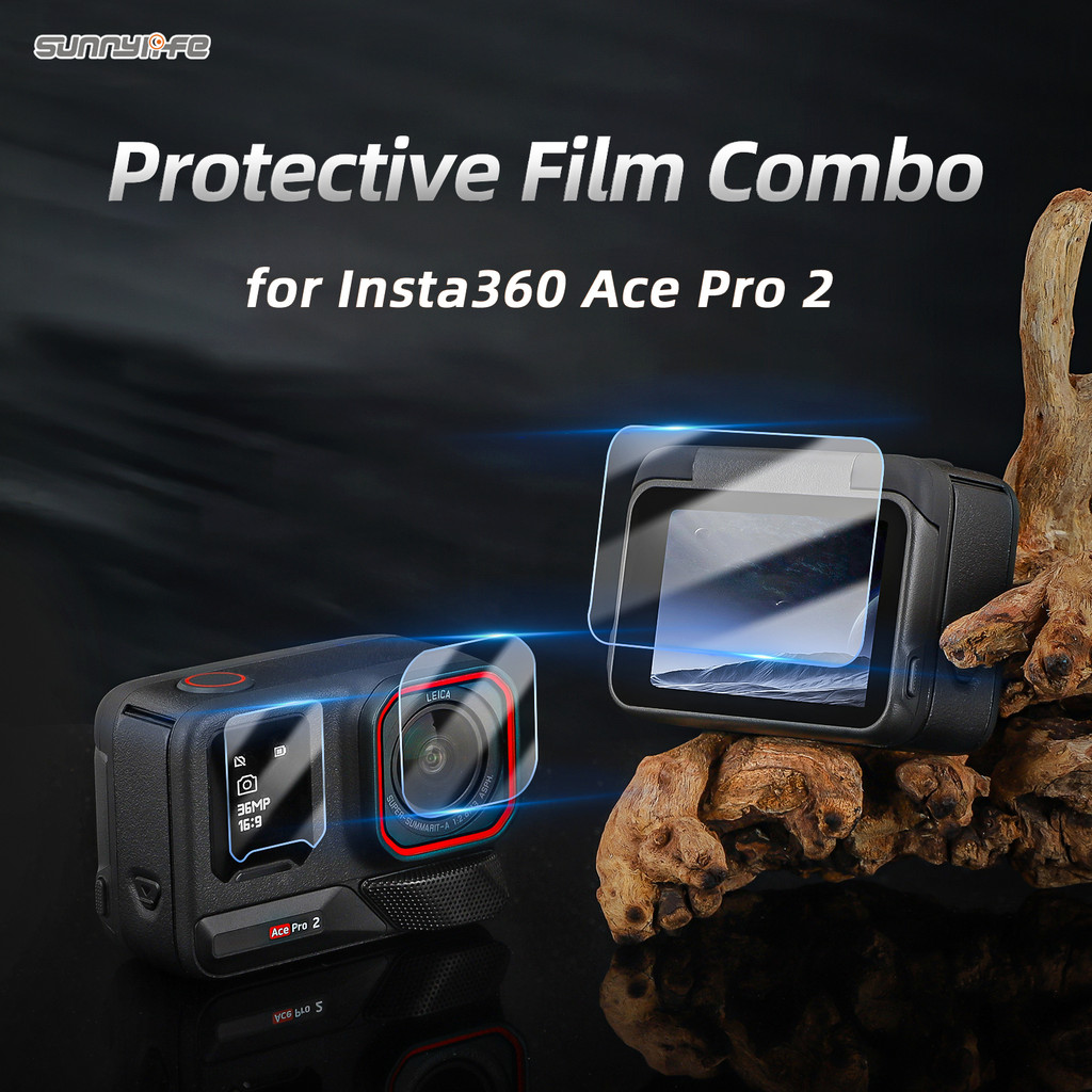 For Insta360 Ace Pro 2 Tempered Film Accessories Protective Film Lens ...