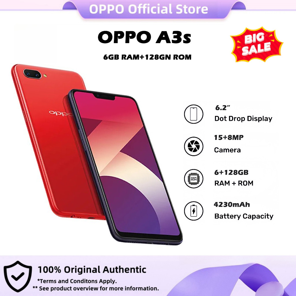 OPPO A3S | 6GB RAM+128GB ROM | 6.2 inch Full screen | M-Y-S-T-E-R-Y-B-O ...