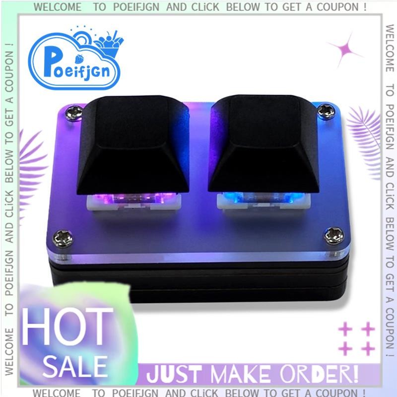 2-Key Mini Keyboard Copy and Paste Programmable Custom Gaming ...