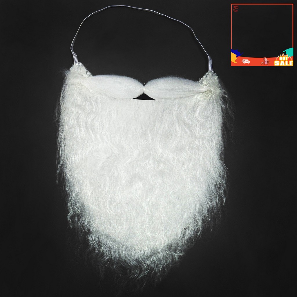 YF-Santa Beard Costume White Fake Beard Christmas Santa Claus Gnome ...