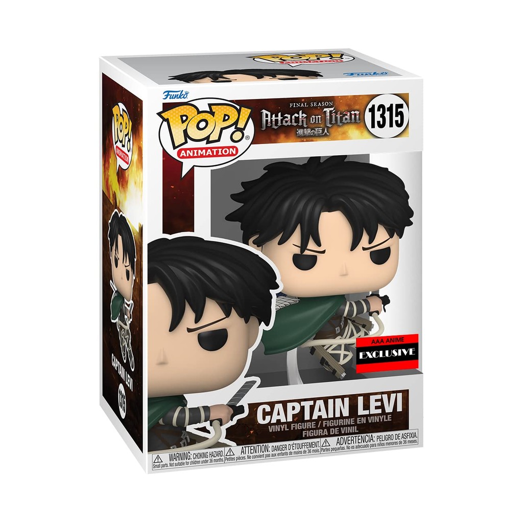 Funko POP Attack on Titan Captain Levi Ackerman (Final Season) Figure ...