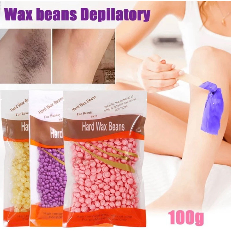 Depilatory Hard Wax Beans 100g | Shopee Philippines