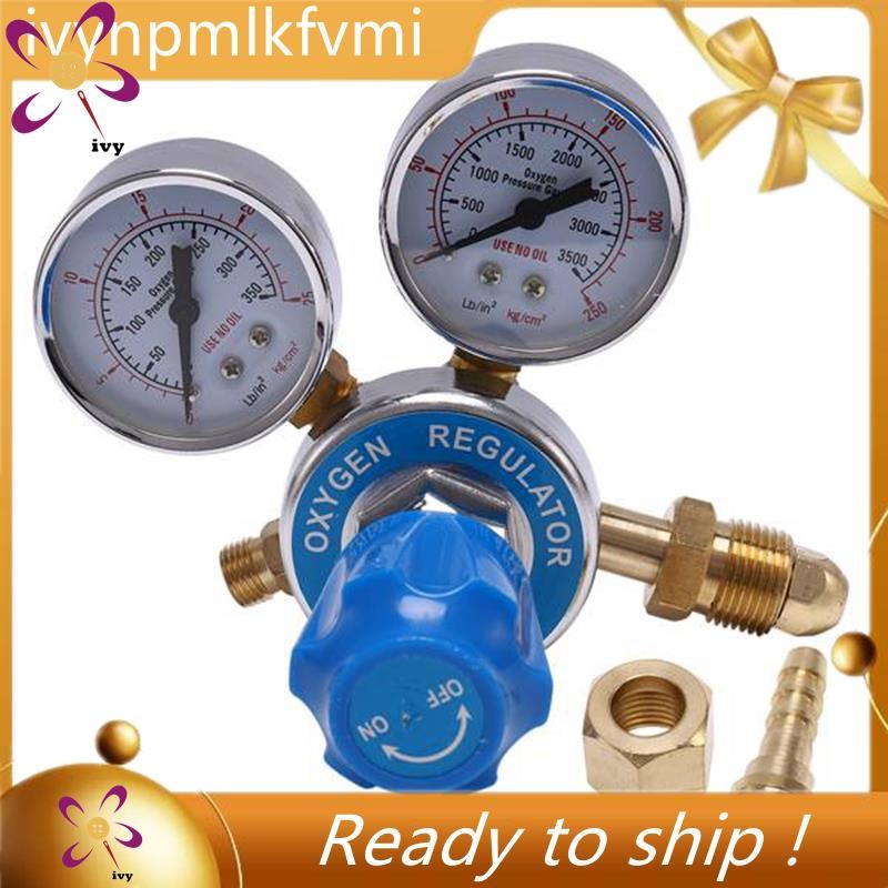 [Ivym] Oxygen Gas Bottle Regulators O2 Reducing Pressure Inhaler Double ...