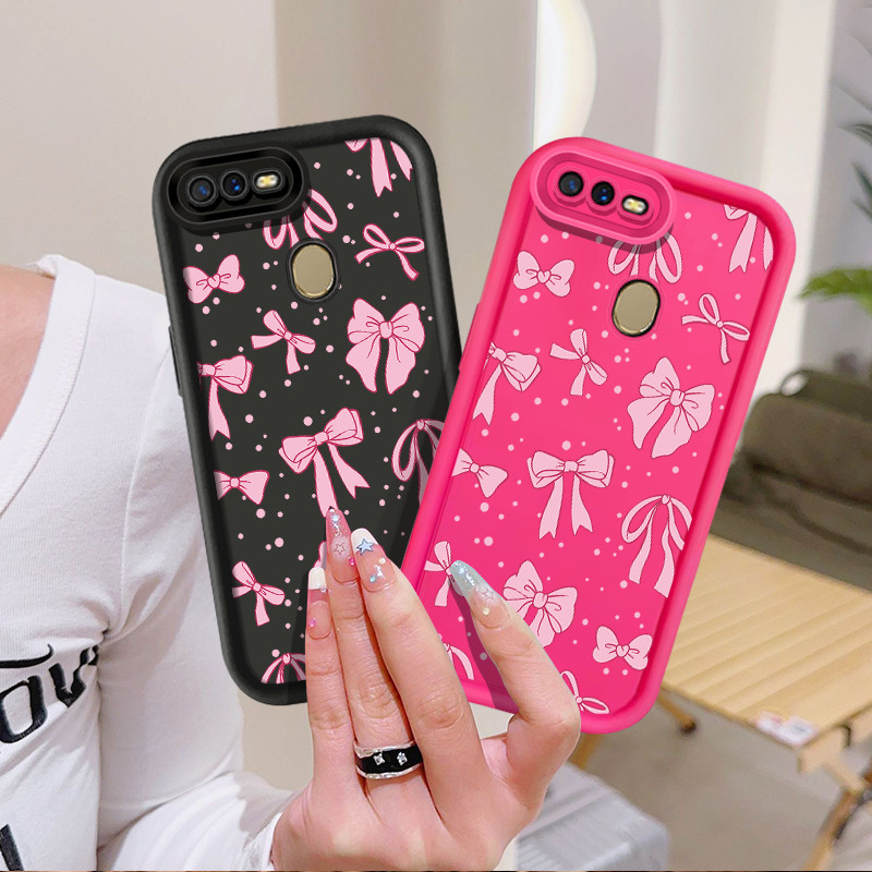 Pink Bow Tie Girl Phone Case For OPPO F5 Youth F7 F9 F11 Pro F19 F21 ...