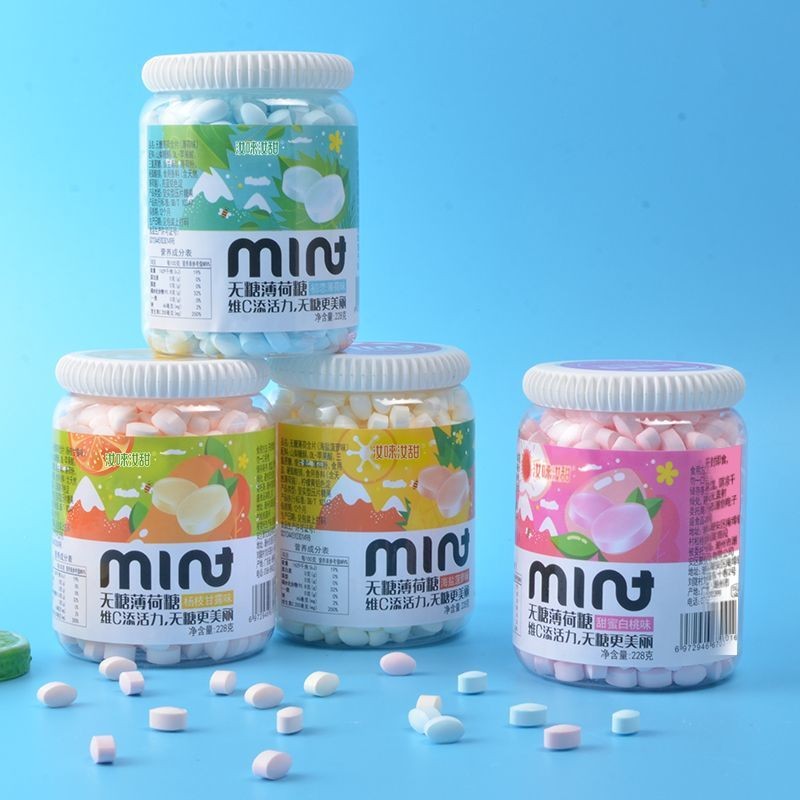 Sugar-free Mint Candy 228g Fruit Flavored Candy Hard Kissing Fresh ...