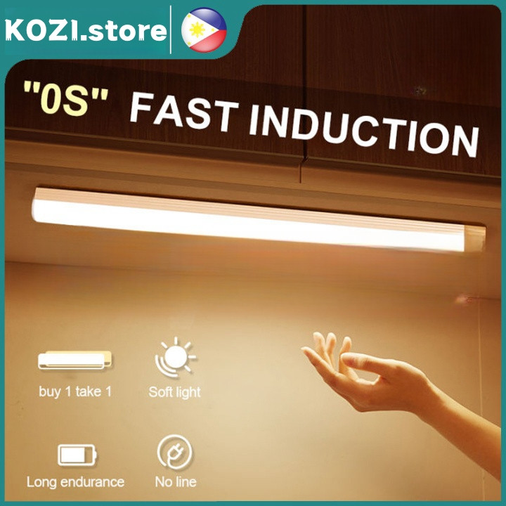 Motion Sensor LED Light Wireless Rechargeable Table Lamp Night Light ...