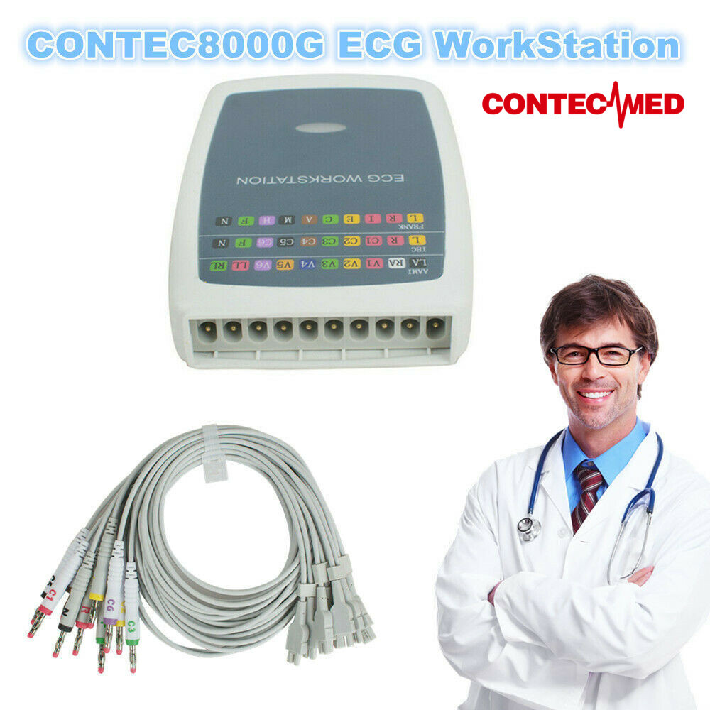 GG+CONTECMED PC Based ECG Workstation ECG examination EKG Recorder 12 Lead ECG Machine +PC ...