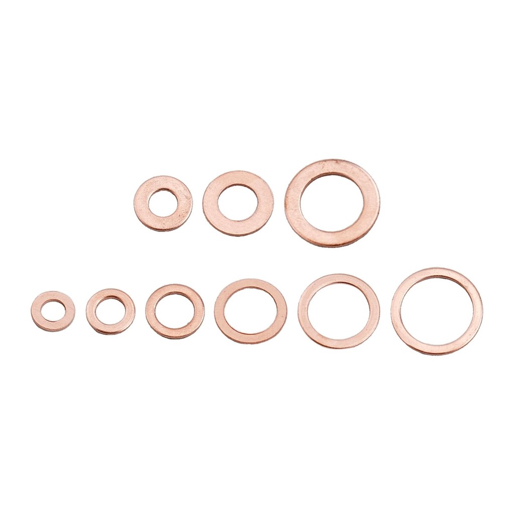 200pcs Diesel Injector Copper Seal Washer Installation Set for Plant ...