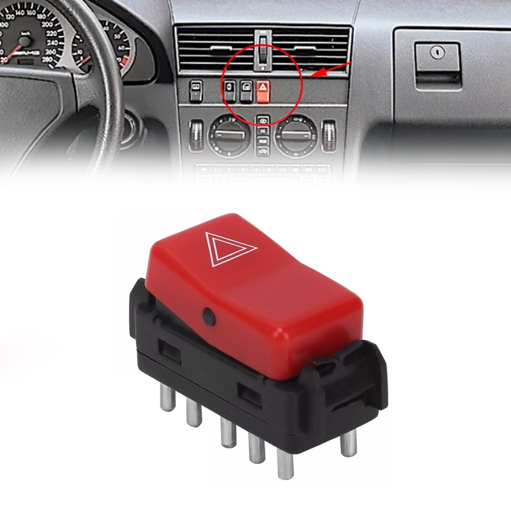 Flasher Switch Compatible With Mercedes For Mercedes W124 Car Hazard ...
