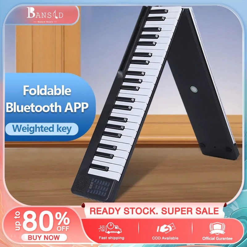 BANSID 61/88-Key Adult Piano Keyboard Kids Portable Folding Piano ...