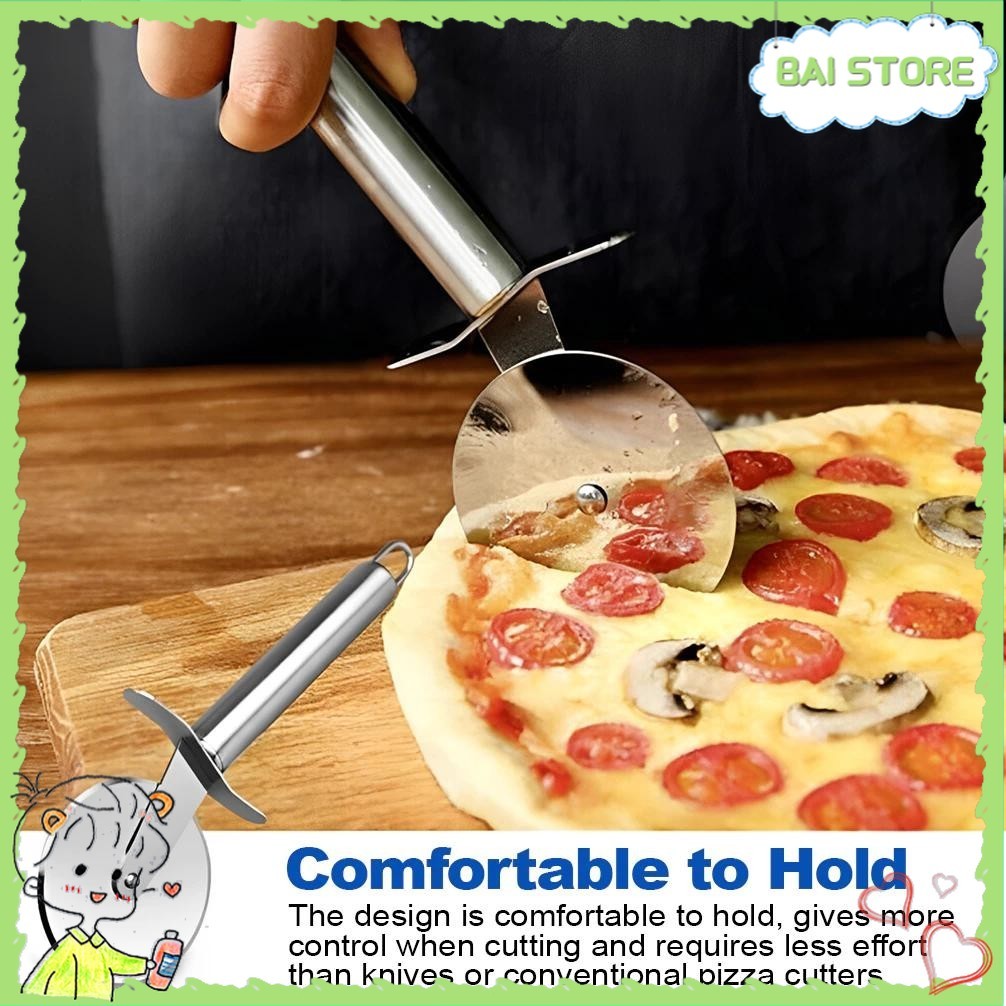 Stainless Steel Pastry Cutter Pizza Cutter Fondant Cutter Slicer Food ...