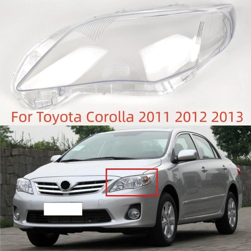 For Toyota Corolla 2011 2012 2013 Car Headlight Headlamp Plastic Clear ...
