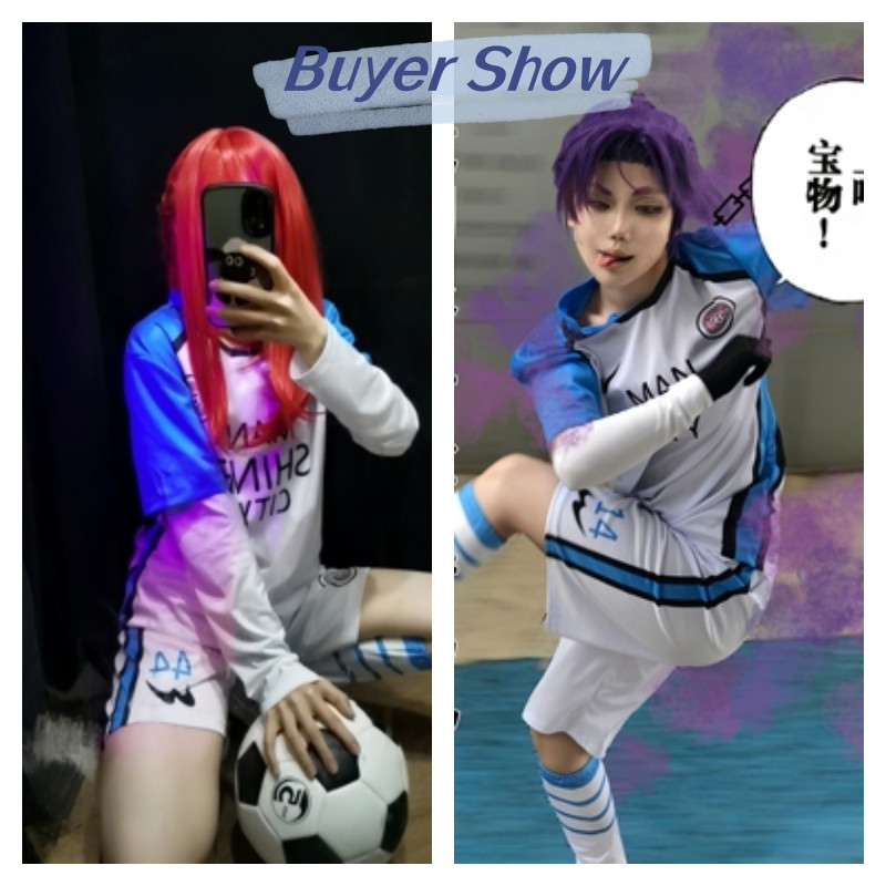 ZST Blue Lock Cosplay Costume Jersey Nagi Reo Chigiri Football Soccer ...