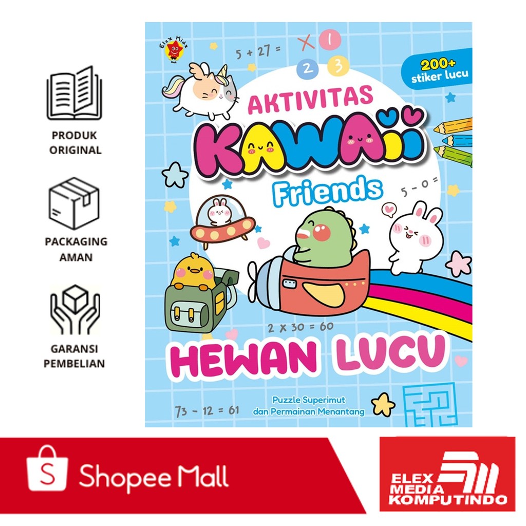 Elex - Kawaii Friends Activities: Cute Animals + Stickers | Shopee ...